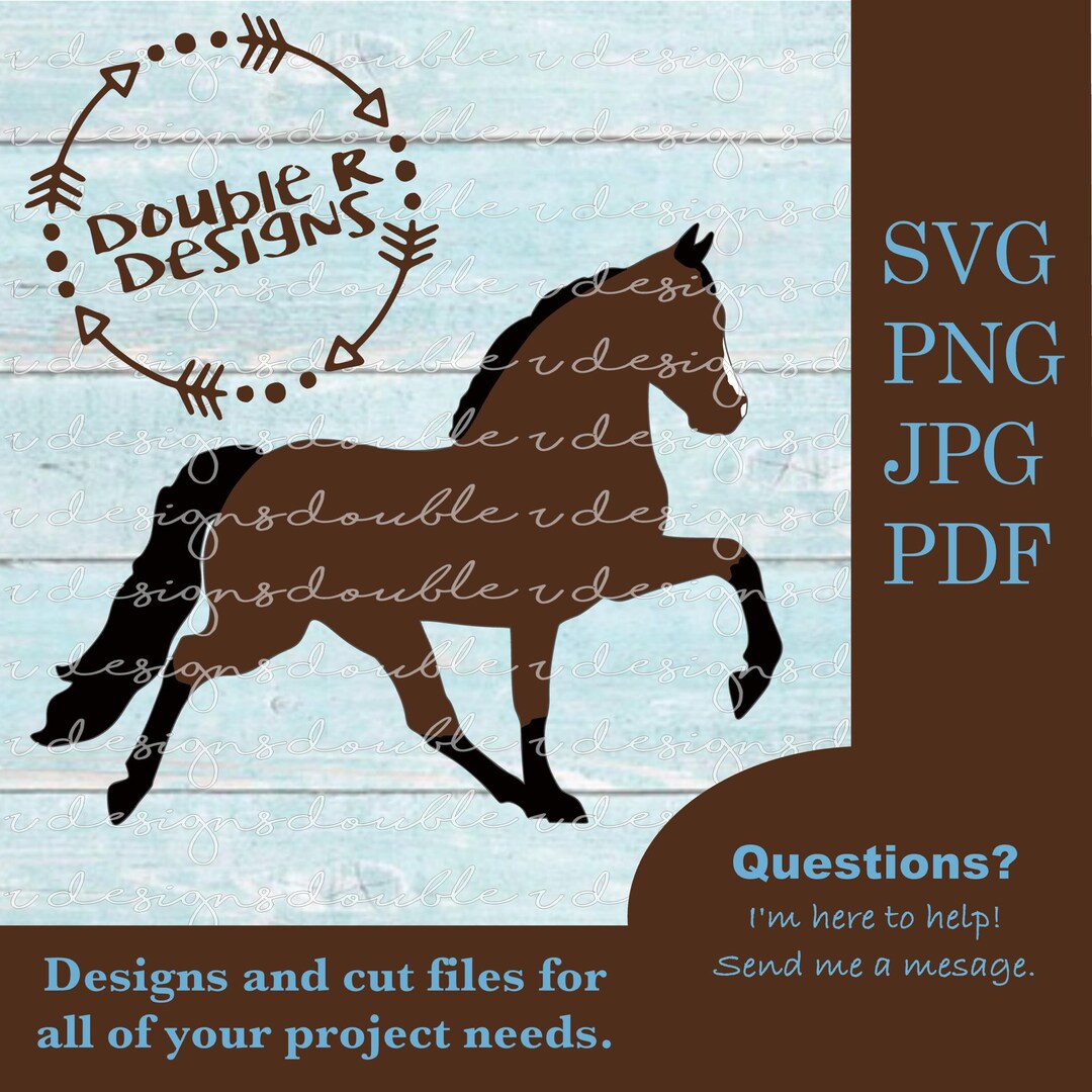Gaited Horse Clip Art SVG Files, Walking Horse, Tennessee Walker - Etsy