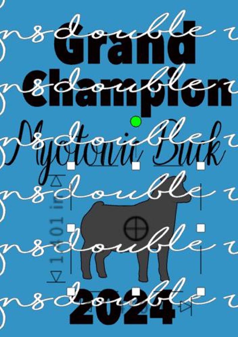 Myotonic Buck Digital File Clip Art - Fainting Goat, Myotonic Show Goat ...