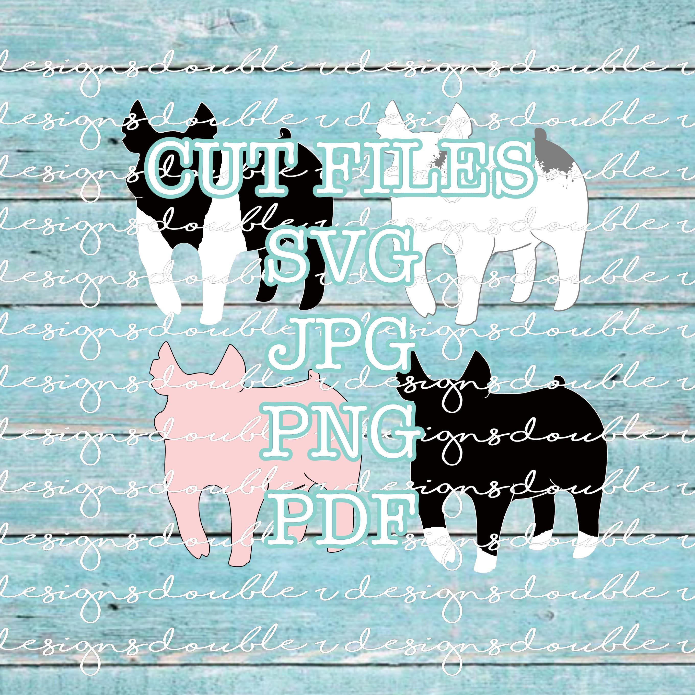 Show Pig SVG: 4H Swine Clipart (digital File) - Etsy