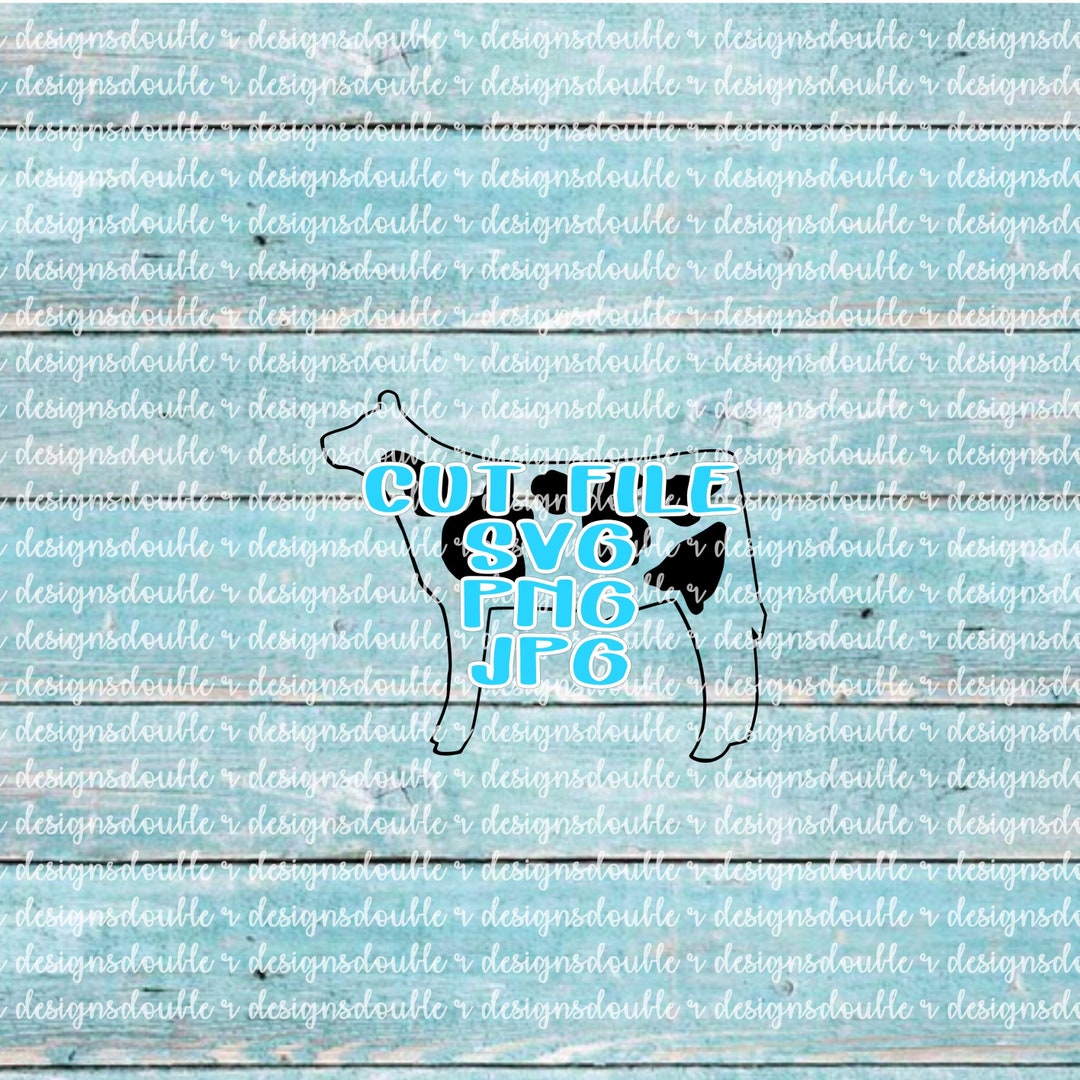 Holstein Dairy Steer SVG: Feeder Calf Clip Art (digital Files) - Etsy