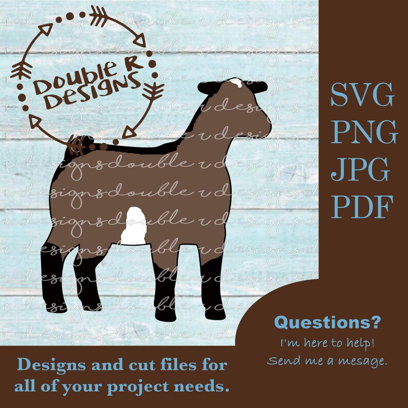 Myotonic Goat Clipart – Doe (svg, Png, Pdf, Jpg Files) - Etsy