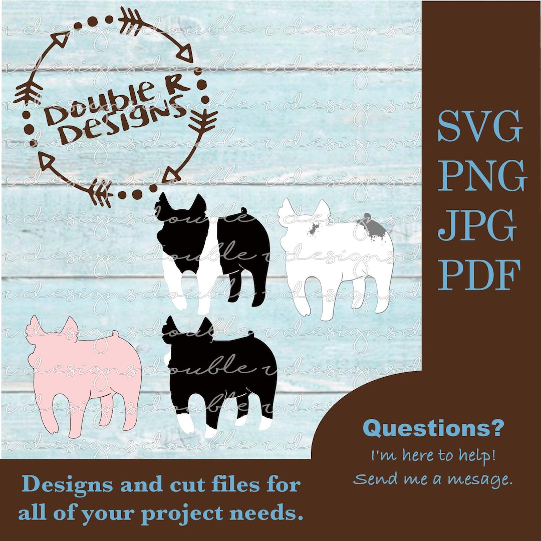 Show Pig SVG: 4H Swine Clipart (digital File) - Etsy