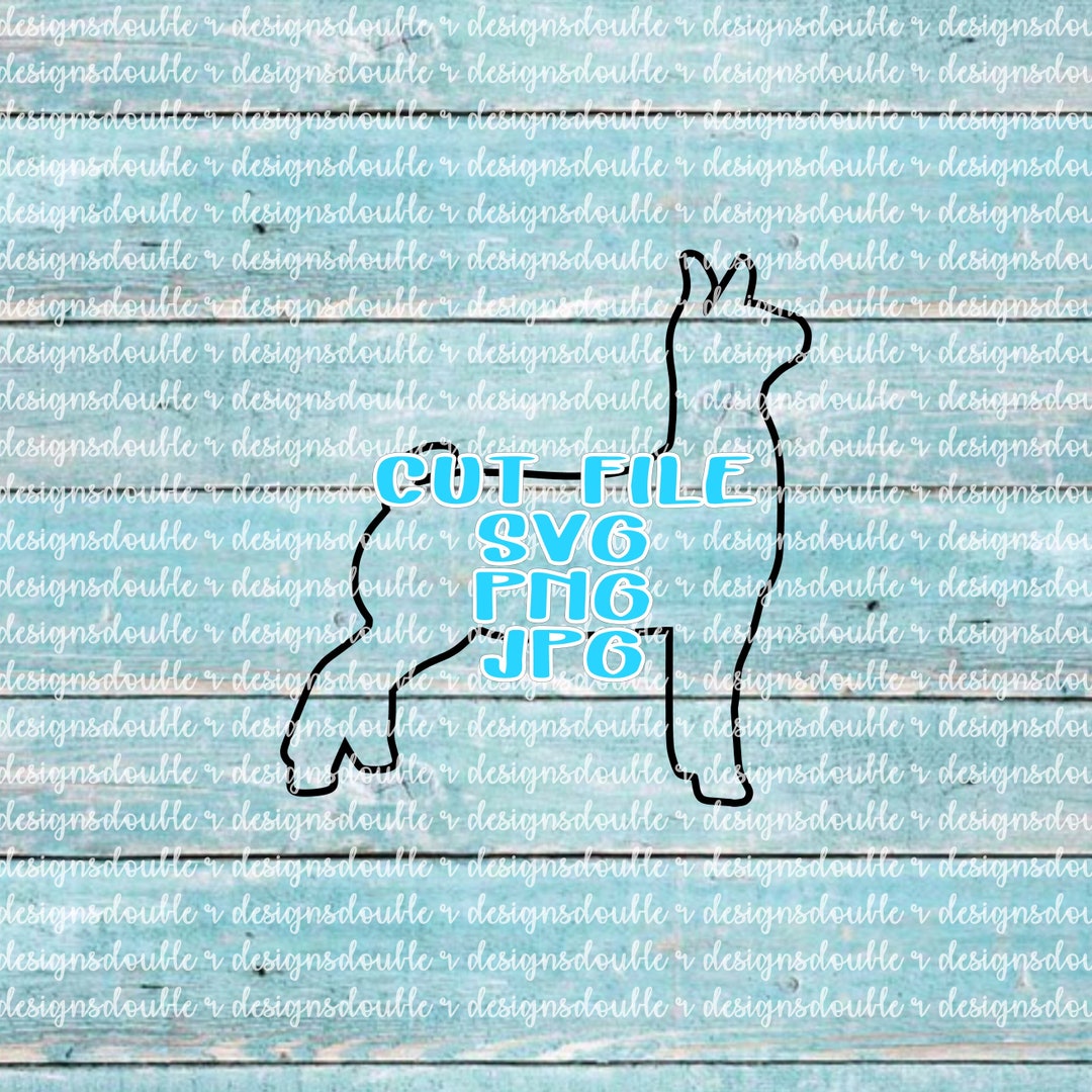 Show Wether #1 Outline Show Goat SVG Files, Cricut, Silhouette - Etsy