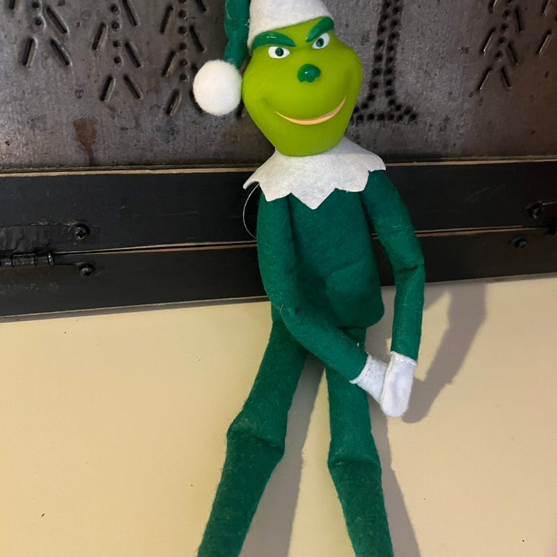 Grinch Elf on the Shelf - Etsy