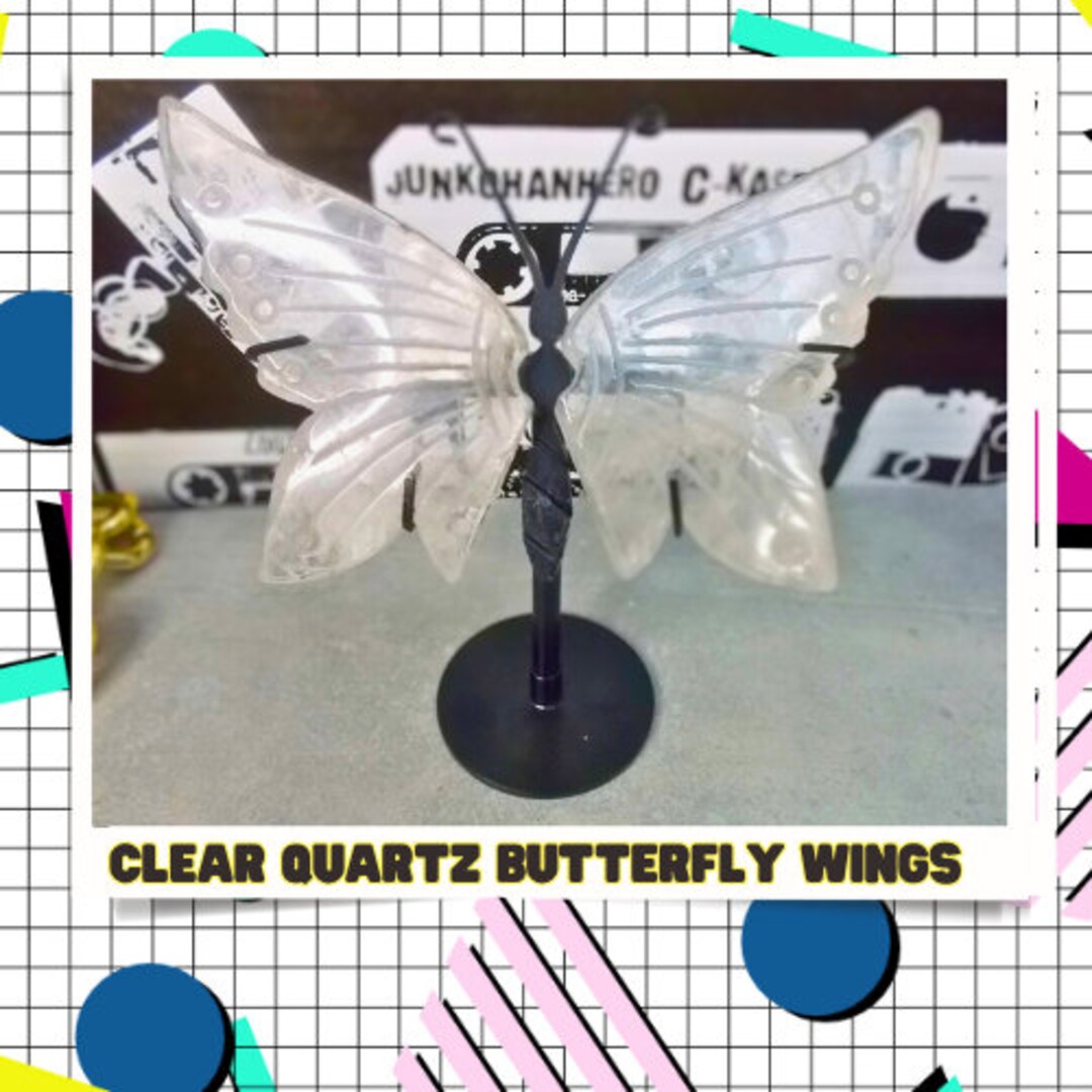 Clear Quartz Wings Stone Butterfly Wings Crystal Butterflywing Decor - Etsy