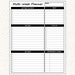 Printable Multi-week Planner Sheet US Letter and A4 Sizes Download ...