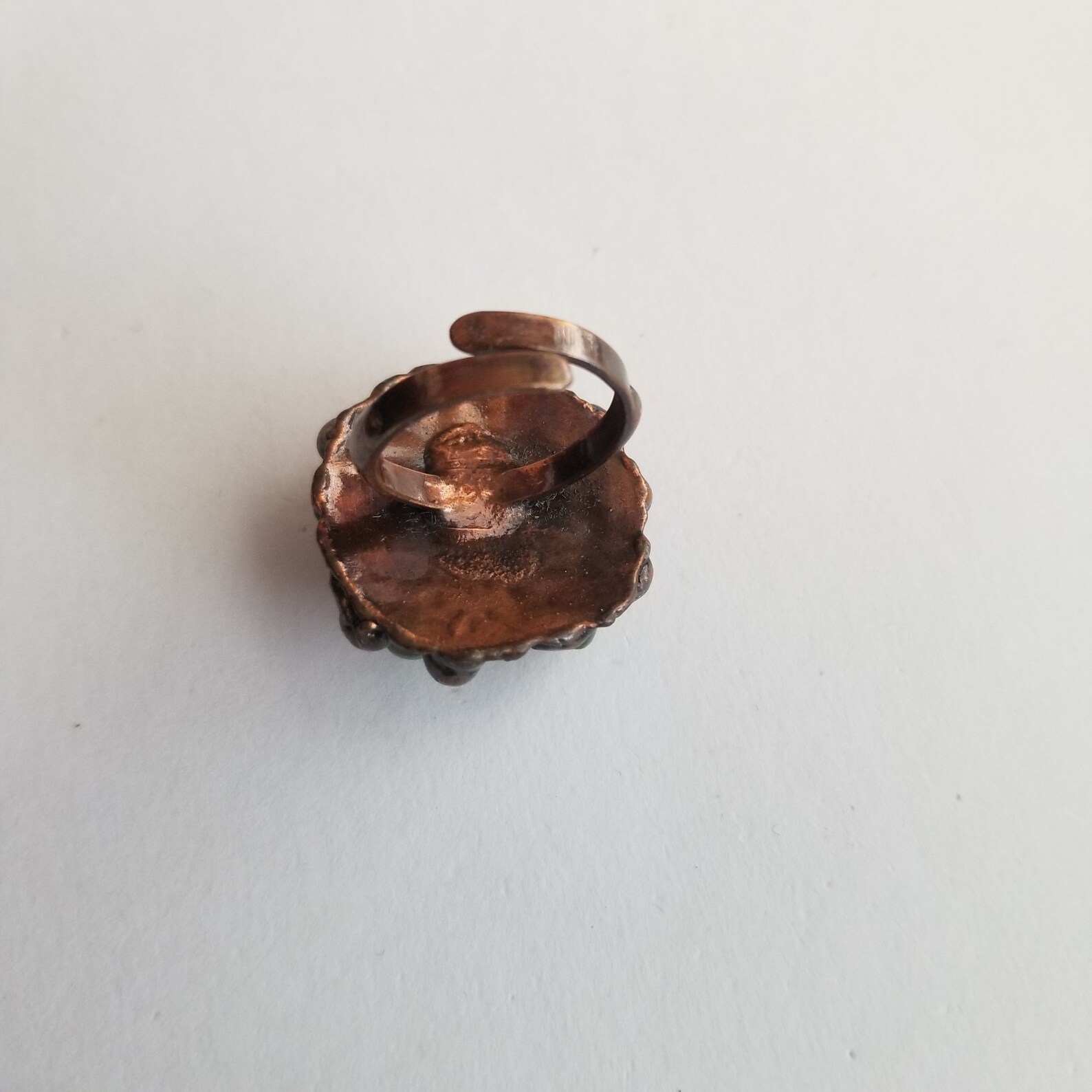 The Carnation Ring Copper With Semiprecious Stones - Etsy