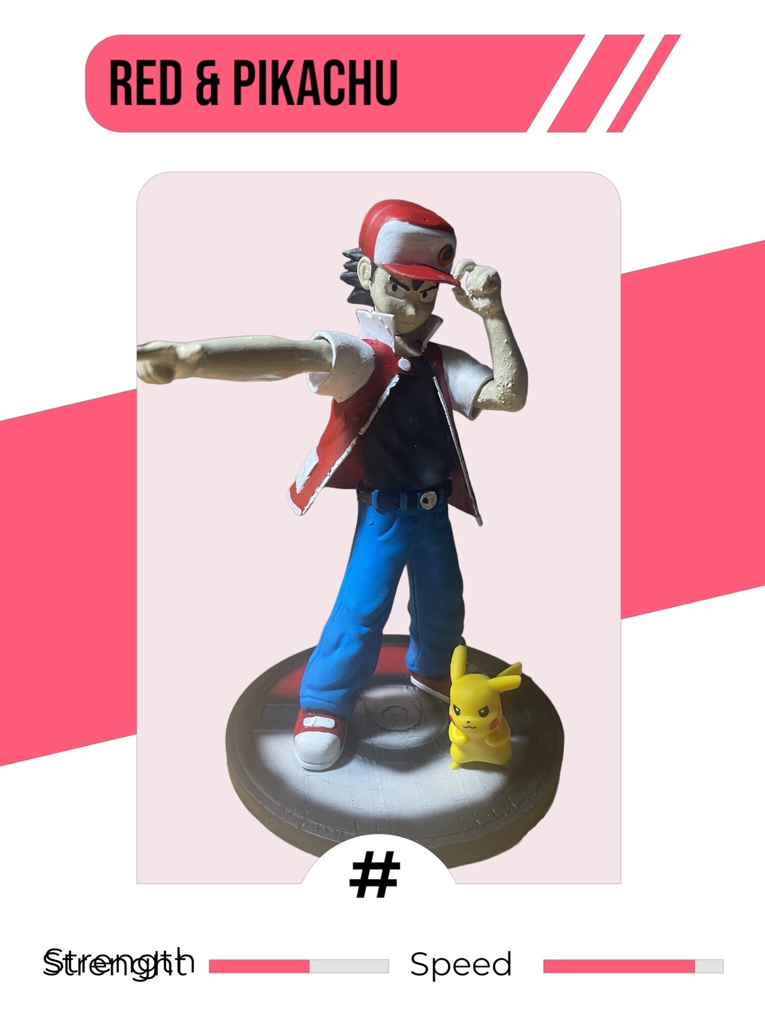 Trainer Red & Pikachu Figurine - Etsy