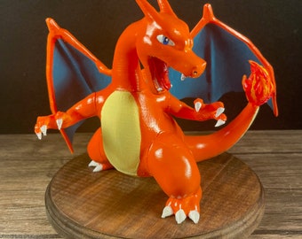 CHARIZARD Figurine Model Multiple Sizes Fully Colored or Uncolored - Etsy