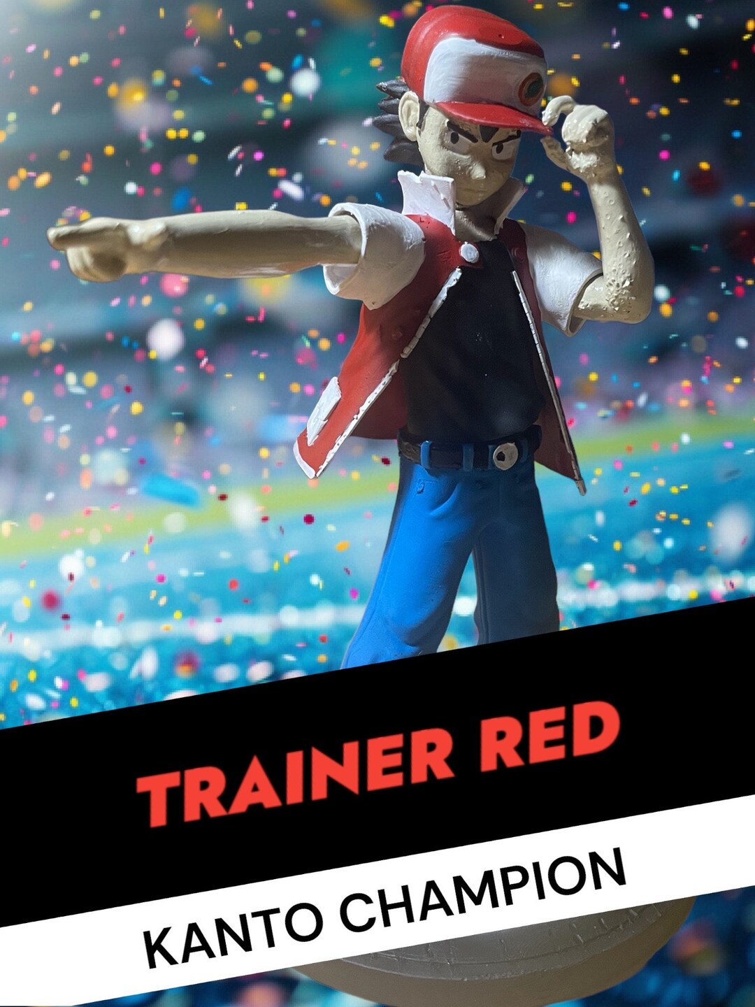 Trainer Red & Pikachu Figurine - Etsy
