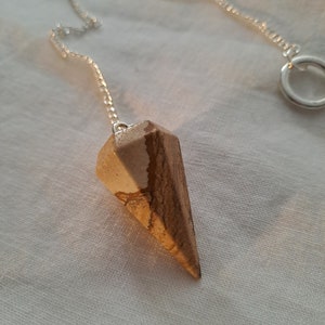 Crystal Pendulums. Facited Authentic Crystal, With Chain. Genuine ...