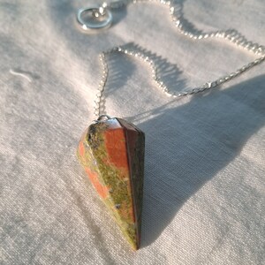 Crystal Pendulums. Facited Authentic Crystal, With Chain. Genuine ...