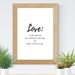 Love Digital Download Print INSTANT DOWNLOAD Definition Print Modern ...
