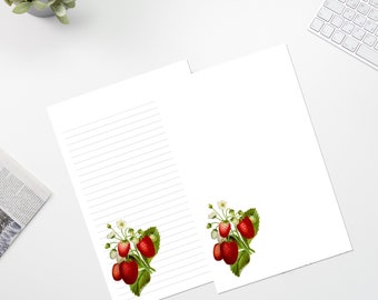Cactus/succulents Lined Printable Letter Writing Paper, 8.5x11, Lined ...