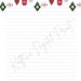 Christmas Bulbs Lined Printable Letter Writing Paper, 8.5x11, Lined ...