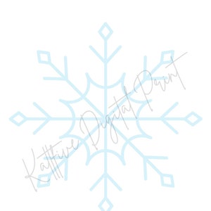 Winter Snowflake Lined Printable Letter Writing Paper, 8.5x11, Lined ...