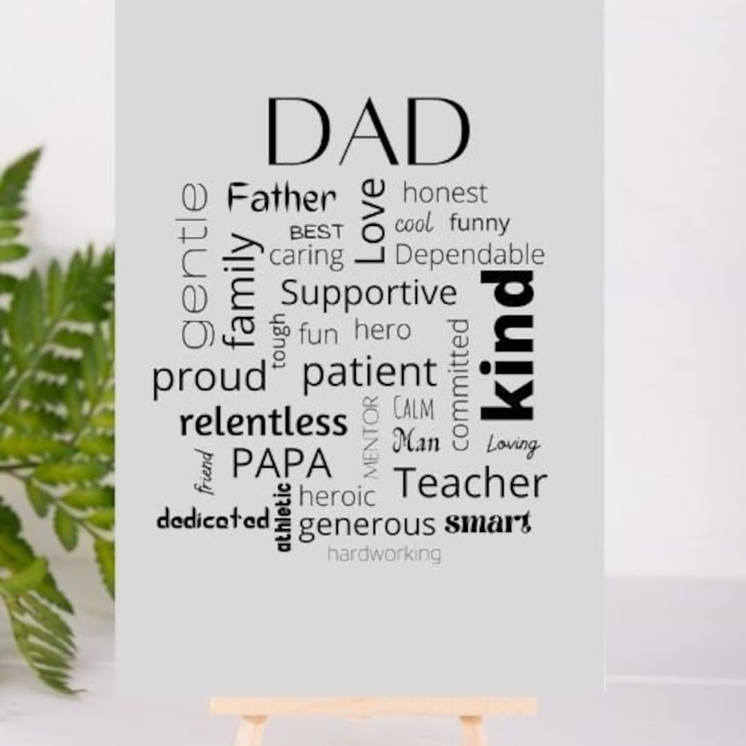 Dad, Father's Day, Digital Birthday Card, Printable Card, Printable Dad ...