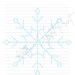 Winter Snowflake Lined Printable Letter Writing Paper, 8.5x11, Lined ...