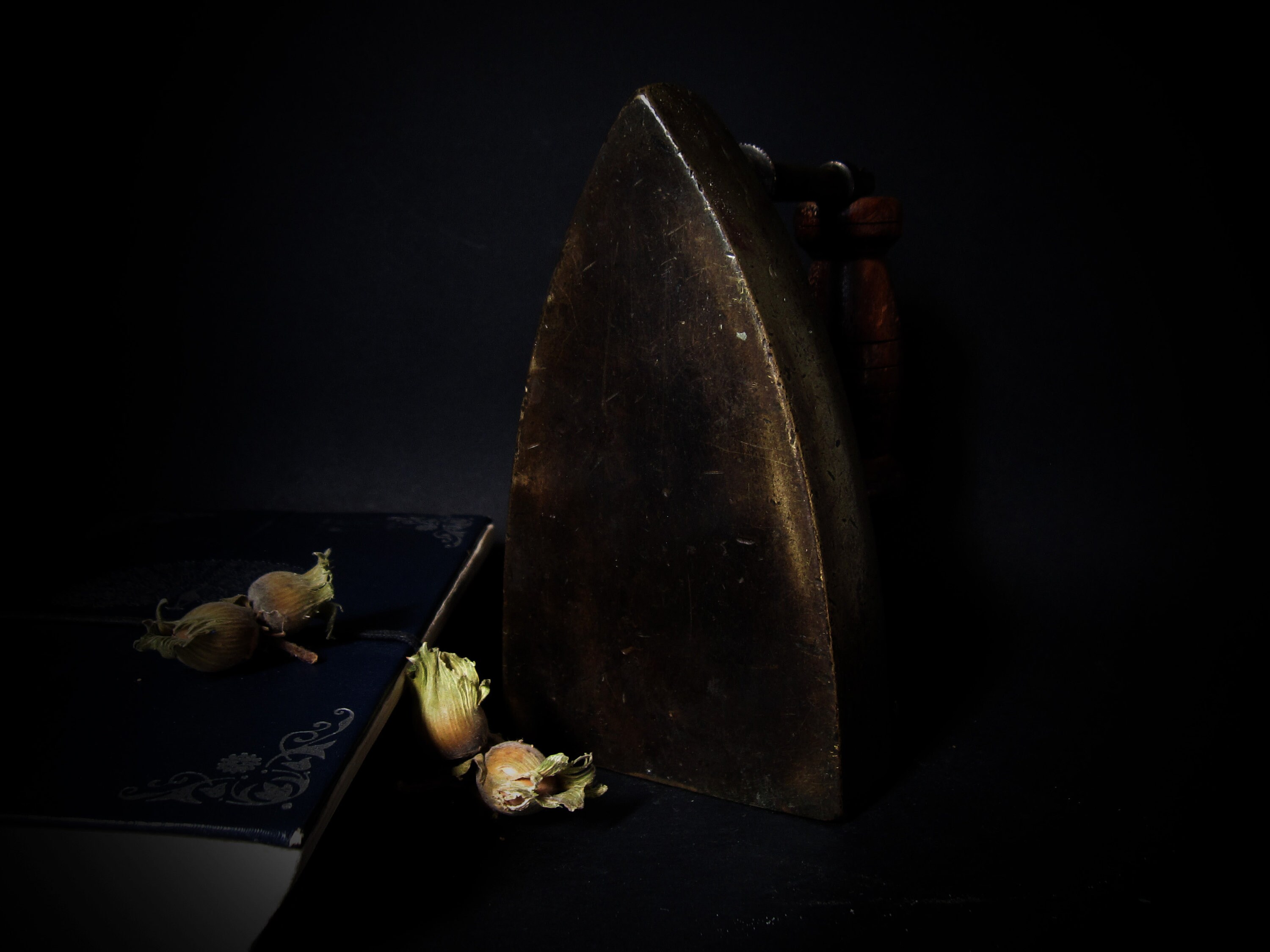 Antique Brass and Copper Small Coal Iron, Flat Iron, Sad Iron. Made in ...