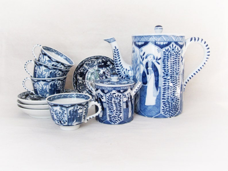 Mosa Maastricht Porcelain Tea Set, Lange Lijs long Eliza Design. Kangxi ...