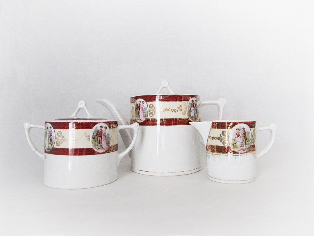 Rare Antique Wehinger & Co Porcelain Tea Set. Jugendstil Ware. Made in ...
