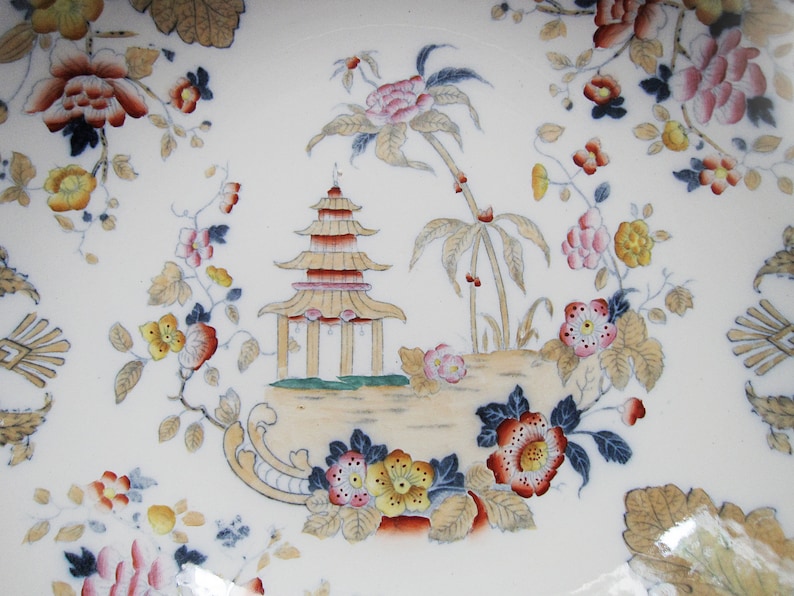 Antique Petrus Regout Maastricht Ceramic Bowl, Deep Serving Dish, Vesta ...