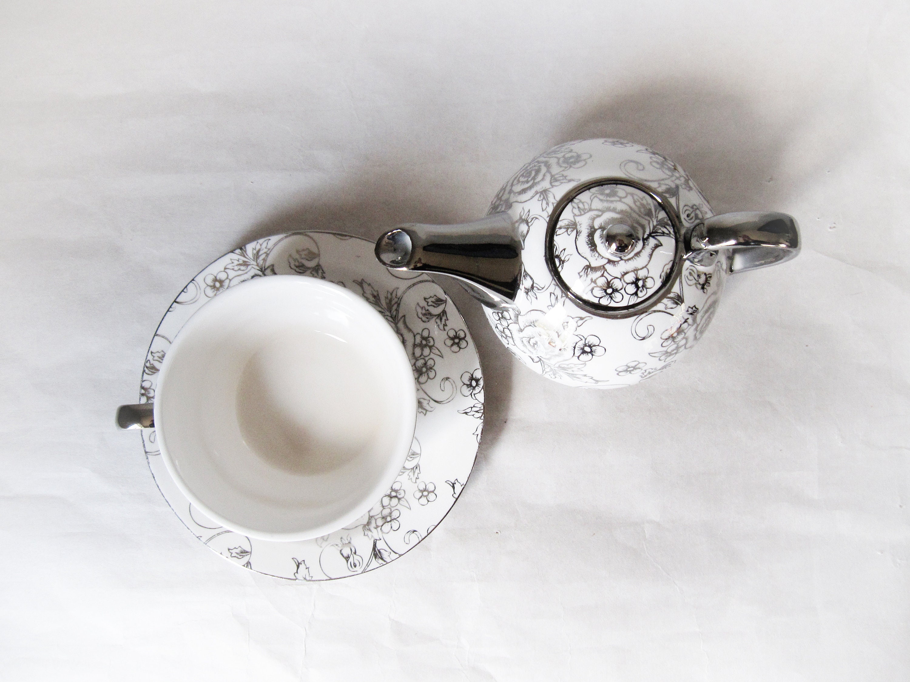 Juego De Tetera Taza Y Platillo De Cerámica Henk Blom Etsy España