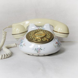 Vintage Royal Albert Porcelain Telephone. Constance Design. Collectors ...