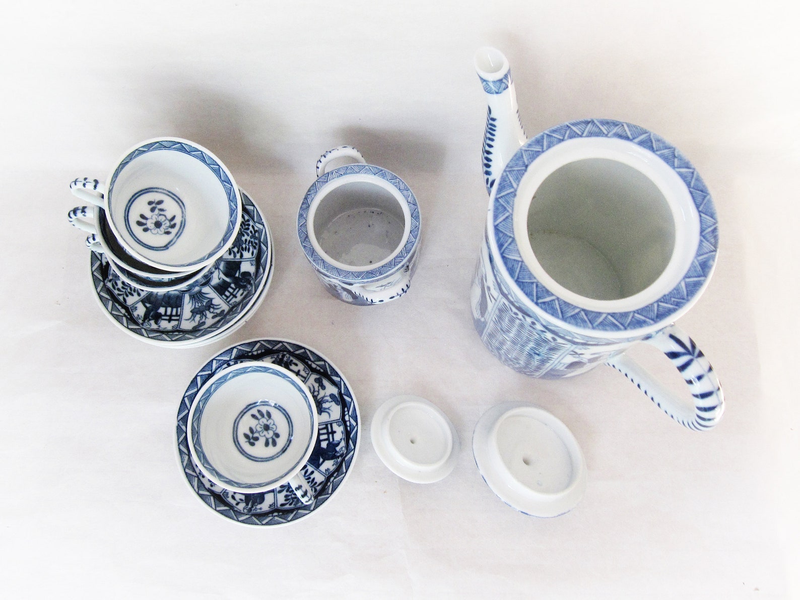 Mosa Maastricht Porcelain Tea Set, Lange Lijs long Eliza Design. Kangxi ...