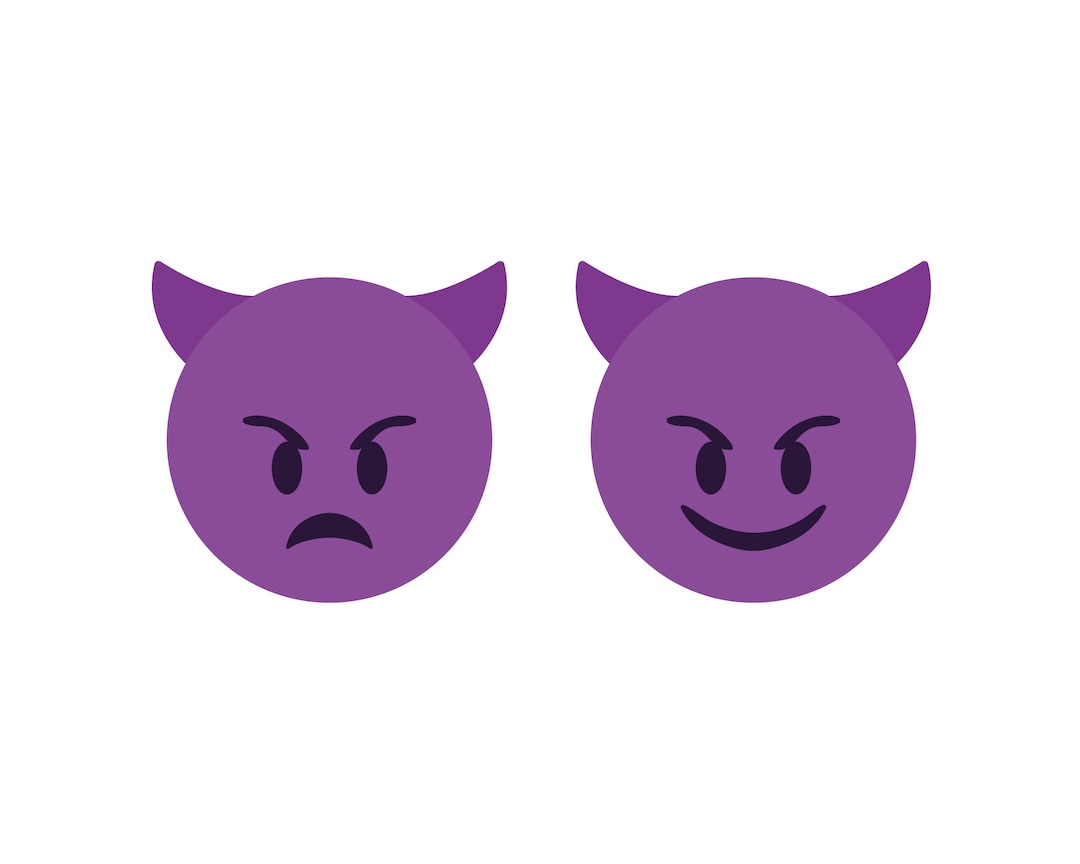 Vector Devils Emoji Design - Svg, Jpg, Png, Eps - Illustration Drawing ...