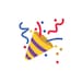 Party Popper Confetti Emoji Vector - Eps, Jpg, Png, Svg - Illustration ...