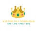 Vector Crown Emoji Design - Svg, Jpg, Png, Eps - Etsy