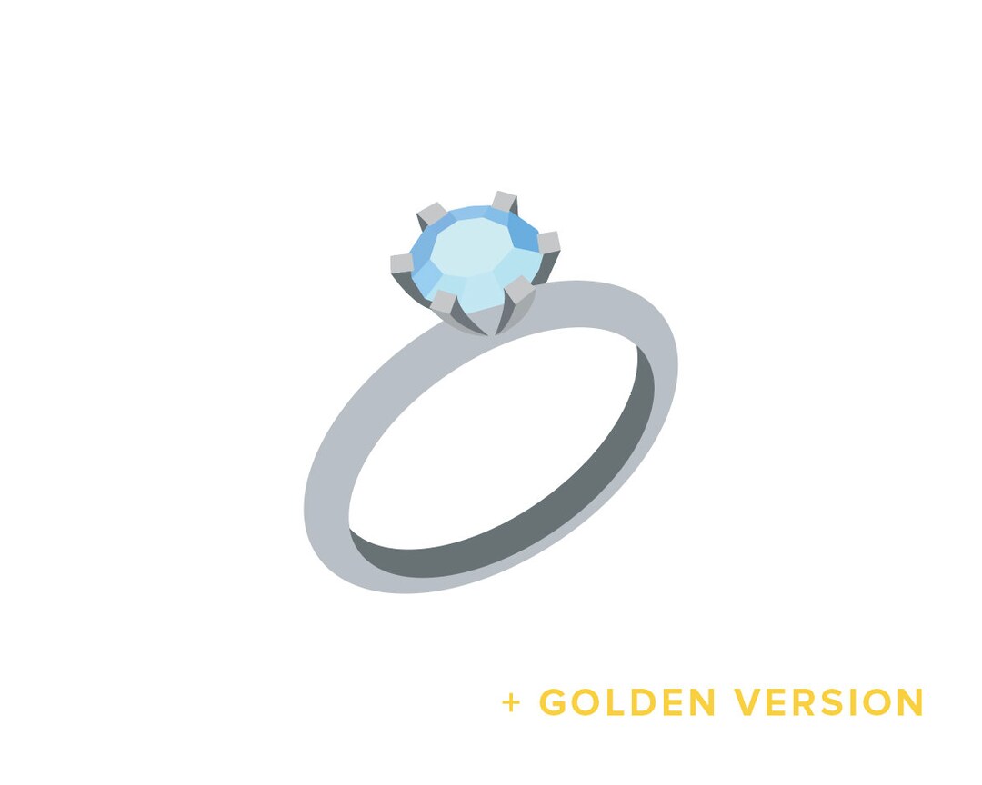 Vector Wedding Ring Emoji Design Svg, Jpg, Png, Eps - Etsy