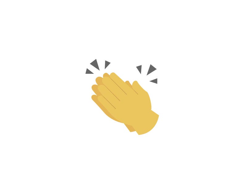 Vector Clapping Hands Emoji Design - Svg, Jpg, Png, Eps - Etsy