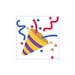 Party Popper Confetti Emoji Vector - Eps, Jpg, Png, Svg - Illustration ...