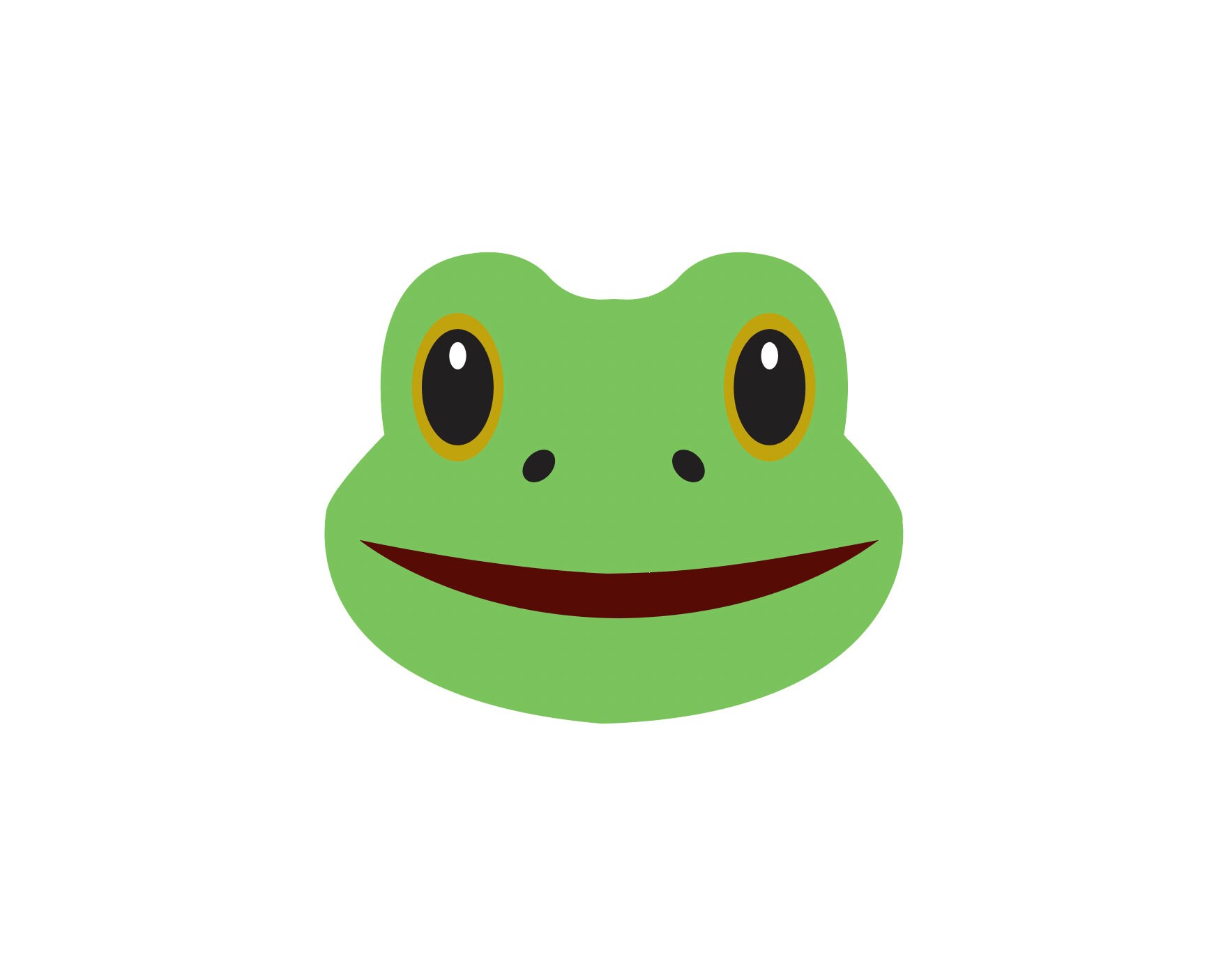 Frog Emoji Design Svg Jpg Png Eps Etsy