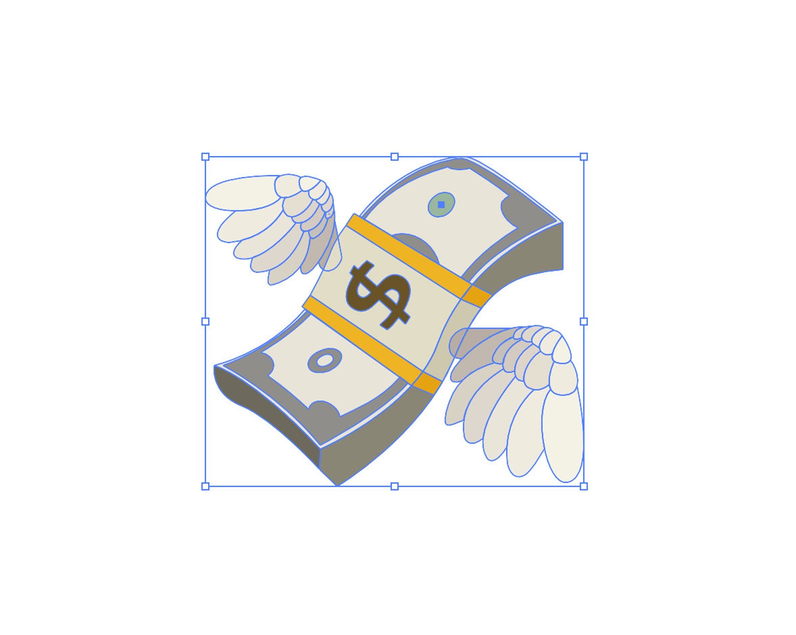 Flying Money emoji design svg jpg png eps | Etsy