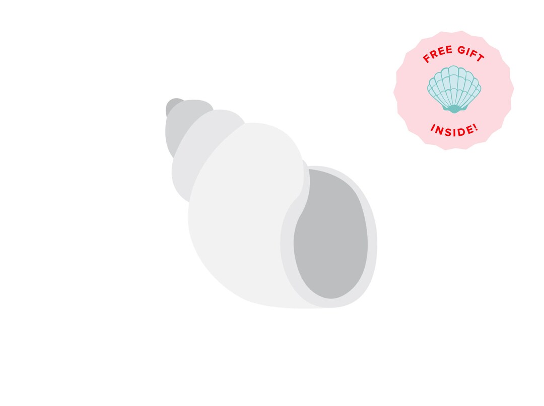 Vector Conch Spiral Shell Emoji Design Svg, Jpg, Png, Eps - Etsy
