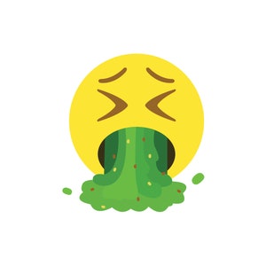 Vector Vomit Face Emoji Design Svg, Jpg, Png, Eps - Etsy