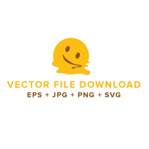 Vector Melting Face Emoji Design - Svg, Jpg, Png, Eps - Illustration ...