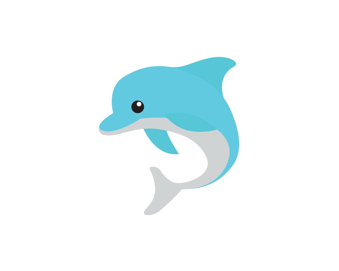 Vector Dolphin Emoji Design Svg, Jpg, Png, Eps - Etsy