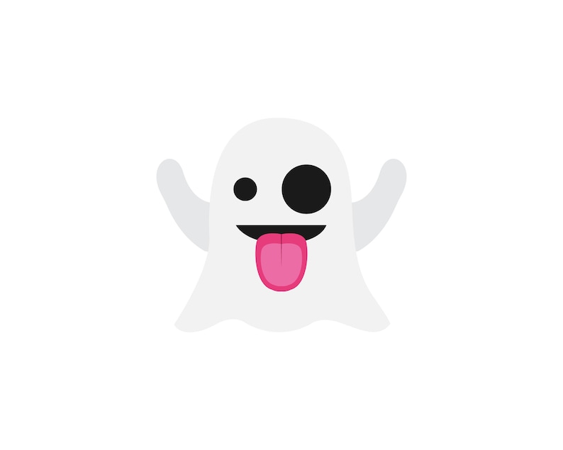 Vector Ghost Emoji Design - Svg, Jpg, Png, Eps - Illustration Drawing ...
