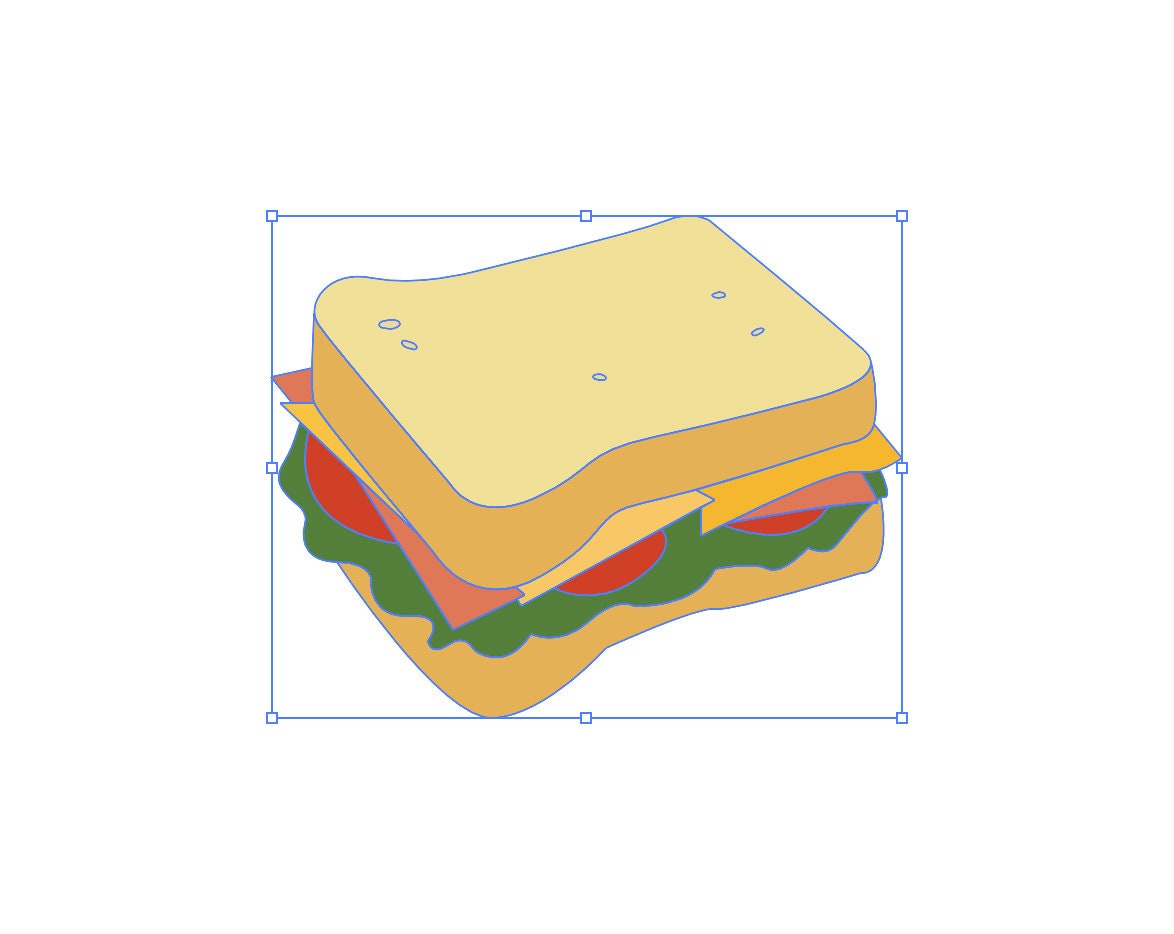 Vector Sandwich Emoji Design Svg Jpg Png Eps - Etsy