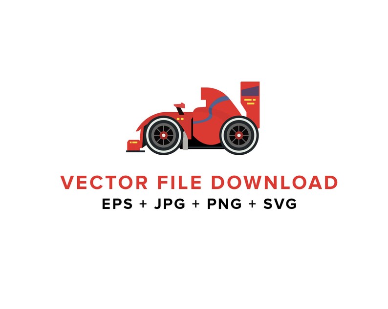 Vector Racing Car Emoji Design - Svg, Jpg, Png, Eps - Etsy