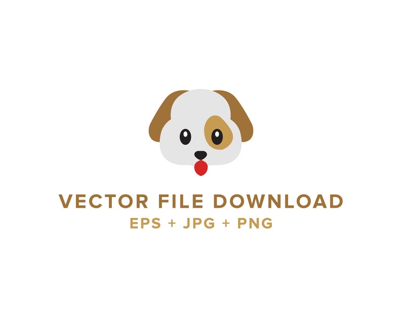 Dog Vector Emoji Design - Svg, Eps, Jpg, Png - Illustration Drawing ...