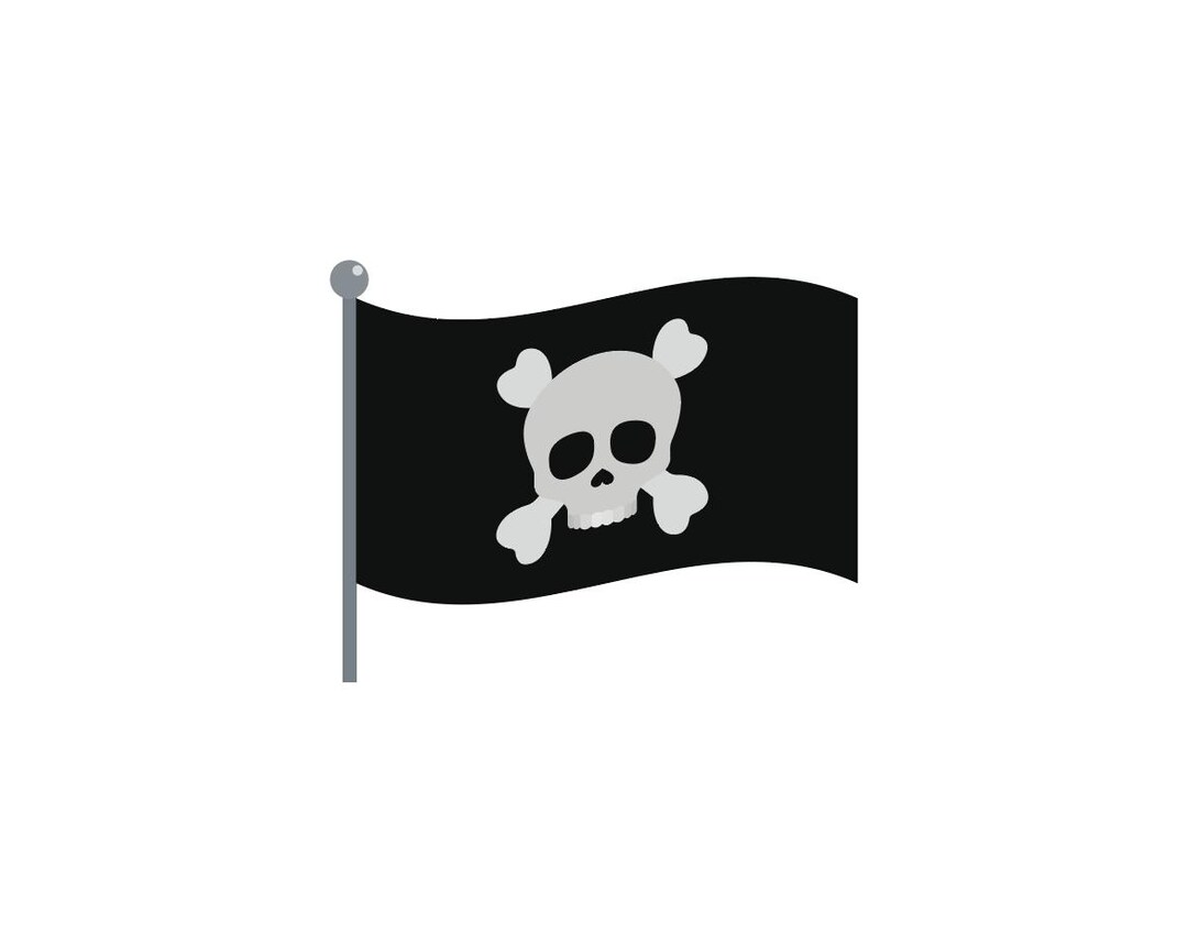 Vector Pirate Flag Emoji Design - Svg, Jpg, Png, Eps - Etsy
