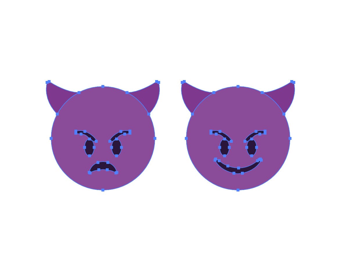 Vector Devils Emoji Design Svg Jpg Png Eps | Etsy