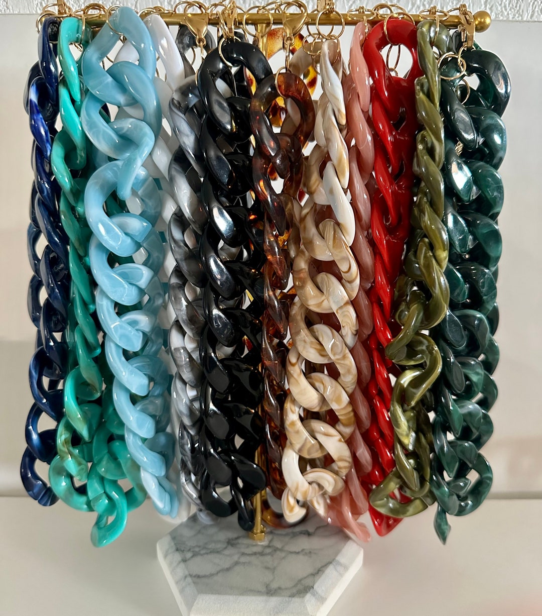 Collier Grosse Maille Plastique