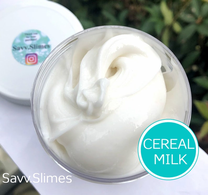 6oz CEREAL MILK Slime | Thick & Stretchy | Yummy Fruit Loops Scent ...