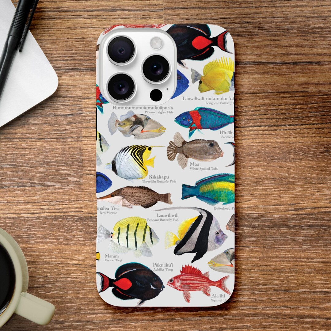 Tropical Hawaiian Reef Fish Phone Case for iPhone 16 - Dual-layer ...